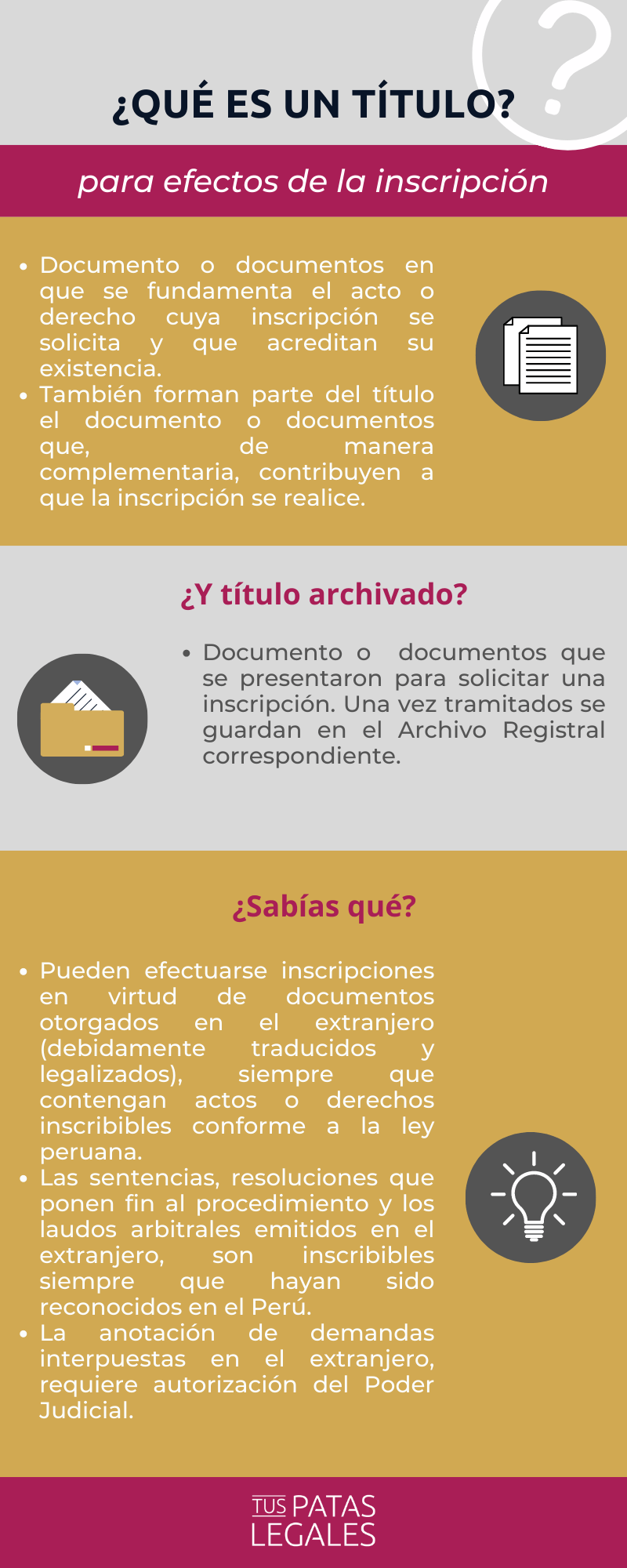 ¿Qué significa título en Registros Públicos? • Tus Patas Legales