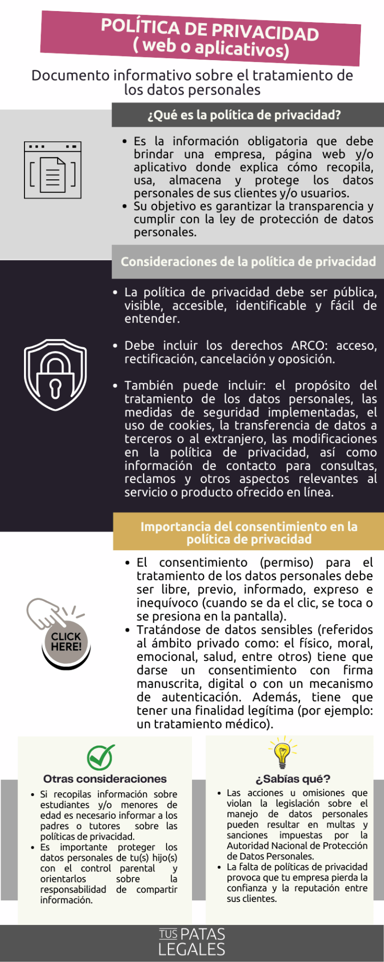 Importancia de la Política de Privacidad • Tus Patas Legales