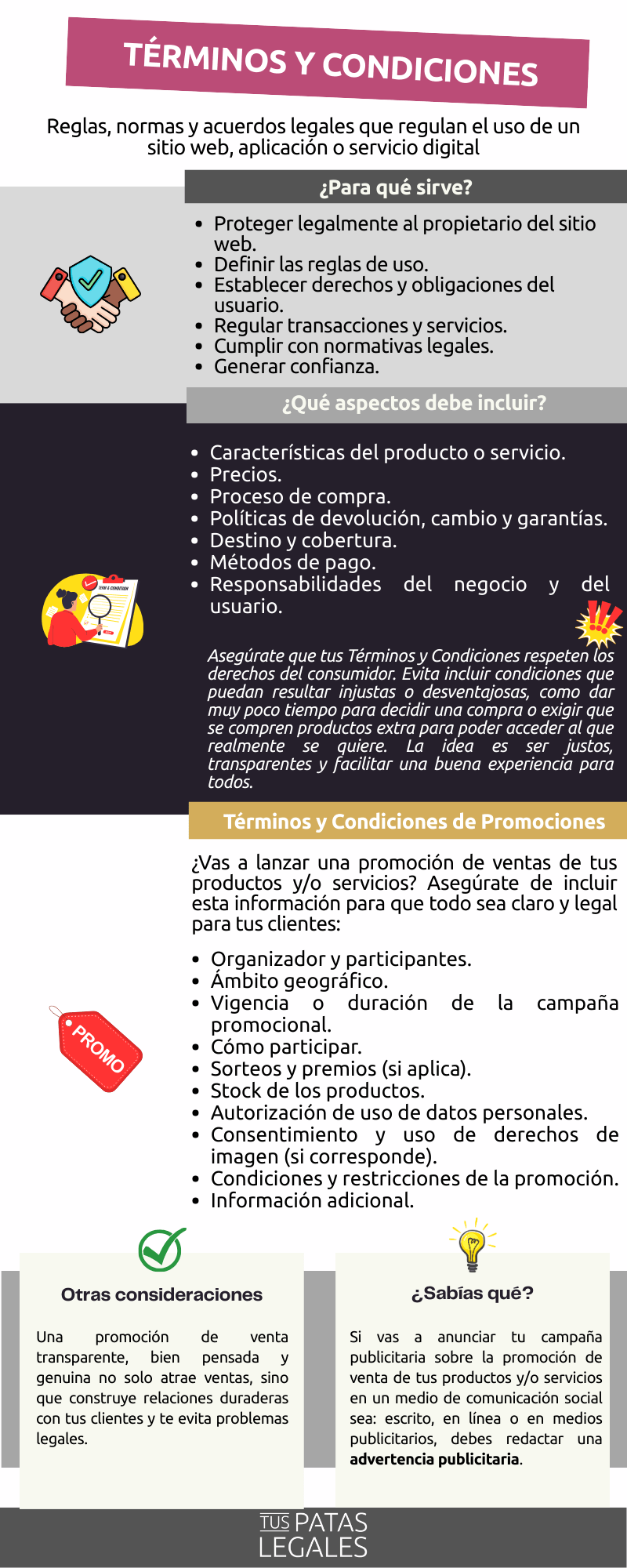 Implementar Términos y Condiciones • Tus Patas Legales